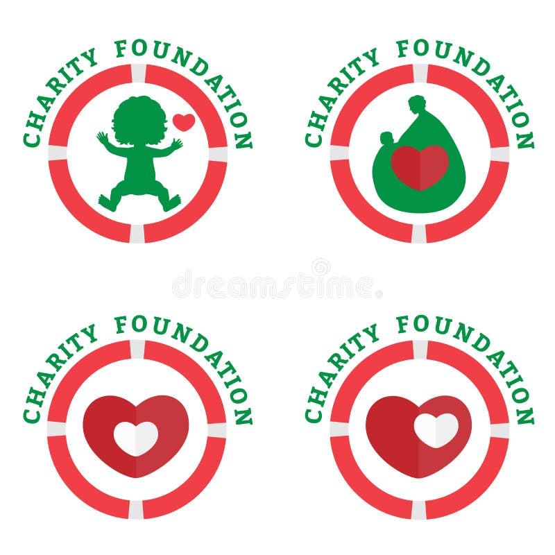 Charitable Foundation. Icons On Helping People And Donation.Charity And ...
