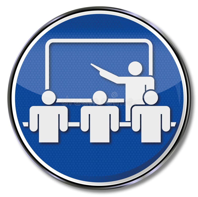 Sign Classroom and Evening Class Stock Vector - Illustration of button ...