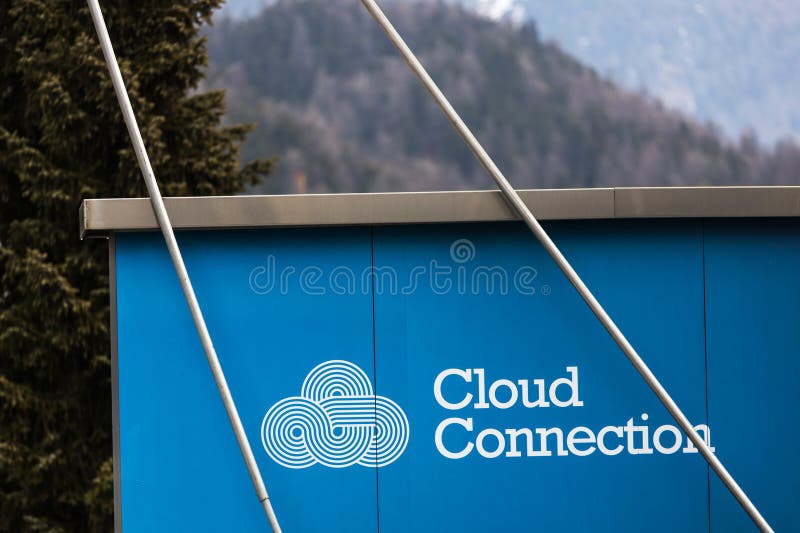 A Sign of a Cloud Connection System Editorial Stock Image - Image of ...