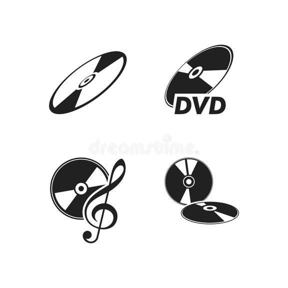 Sign of Compact Disc Icon Design. DVD Icon Logo, CD Vector ...