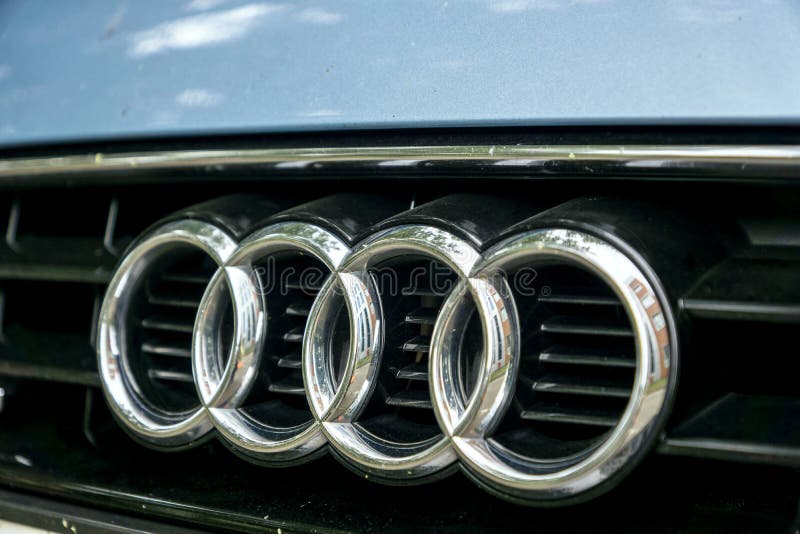 Car sign audi editorial stock image. Image of editorial - 110305739