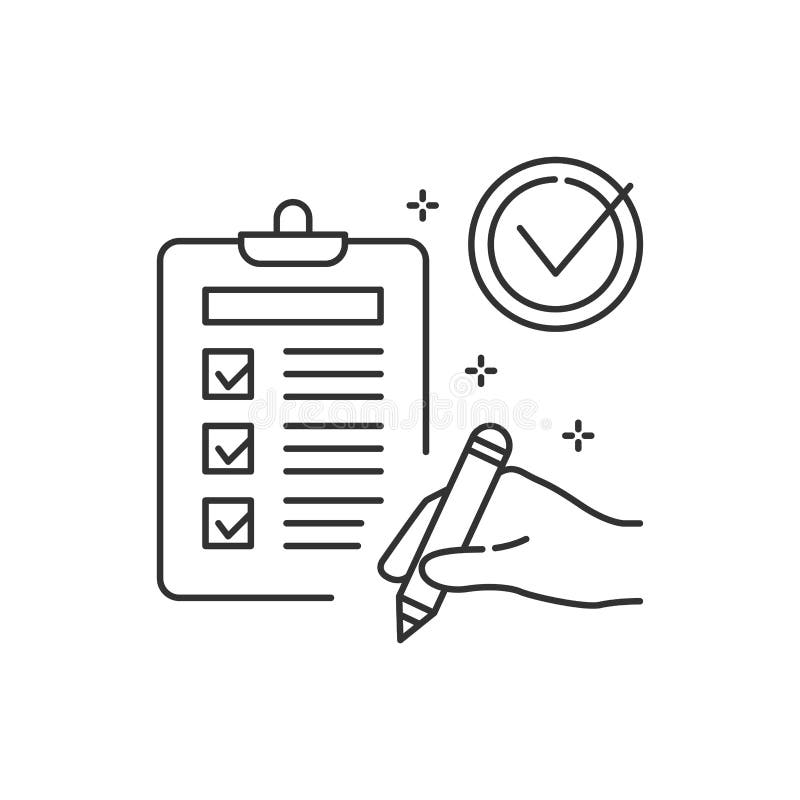 Sign a Contract Black Line Icon. Crowdfunding. Sign for Web Page, App ...