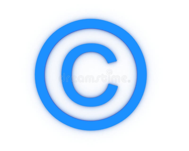 Sign of copyright stock illustration. Illustration of isolated - 3007661