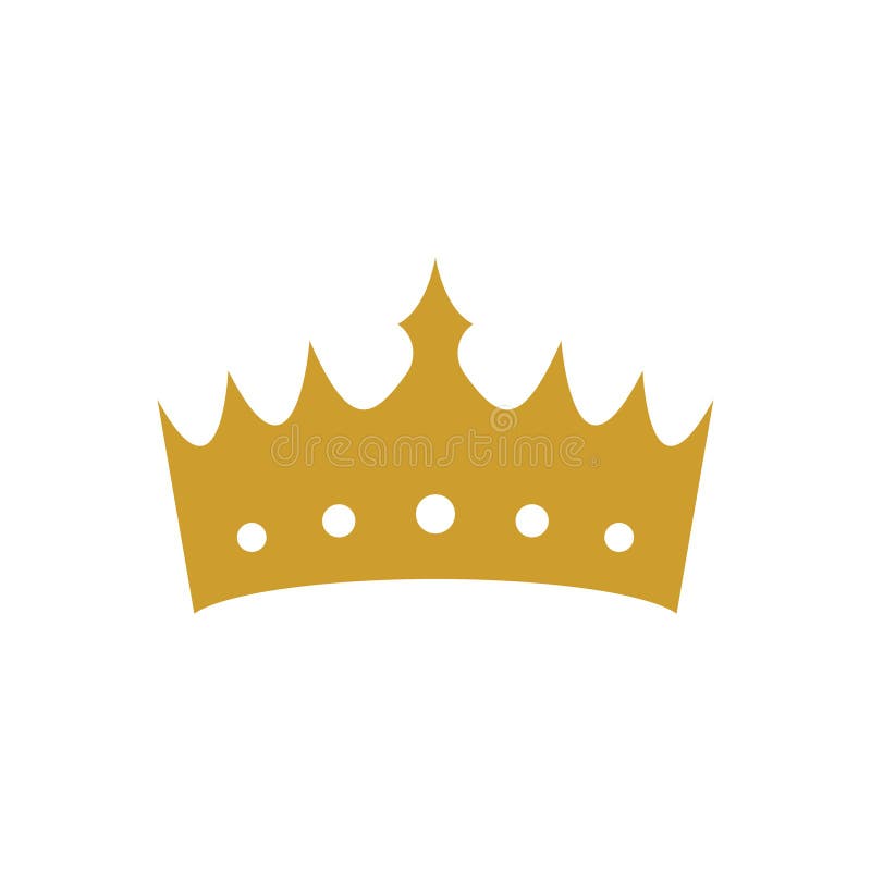 Sign of Crown Minimalist Logo Vector Icon Illustration Stock ...