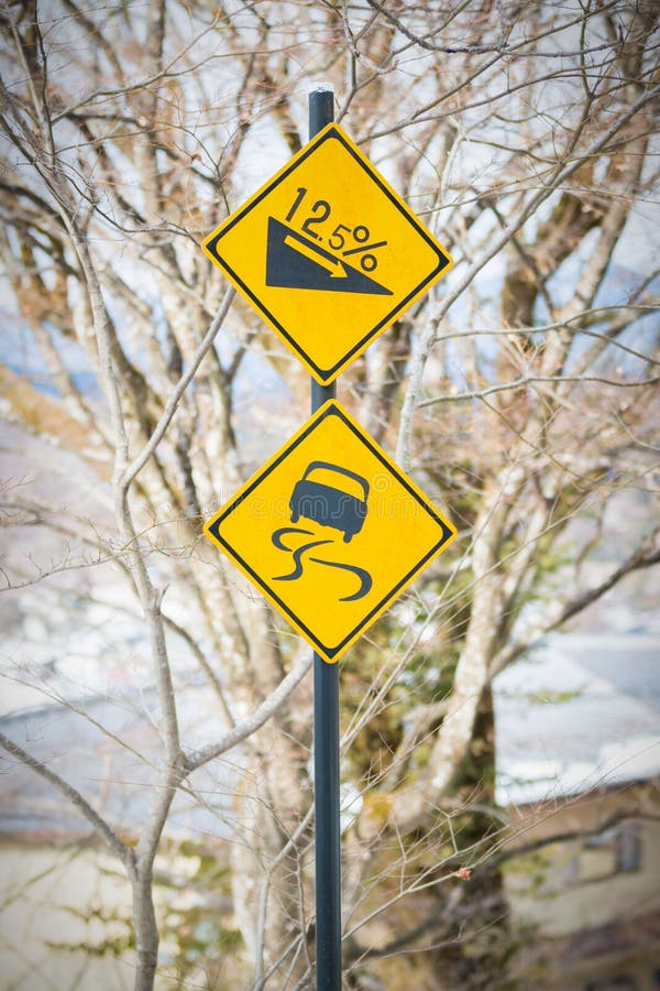 Warning Steep Road Sign Slope Stock Photos - Download 204 Royalty Free ...