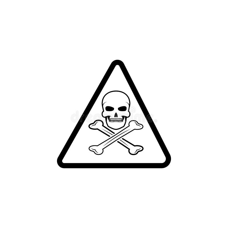Sign Deadly Danger Icon. Element of Warning for Mobile Concept and Web ...