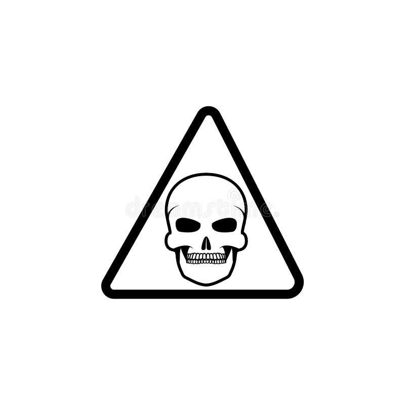Sign Deadly Danger Icon. Element of Warning for Mobile Concept and Web ...