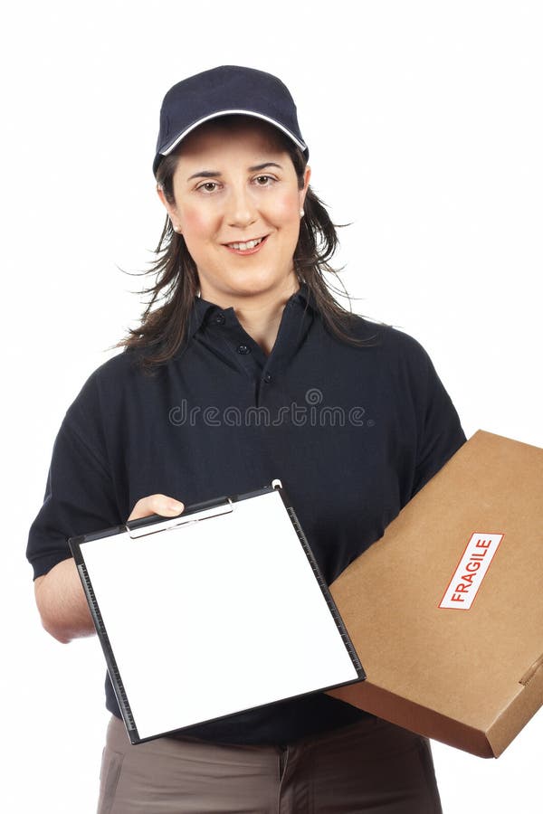 Sign for delivery stock photo. Image of giving, profession - 8096962