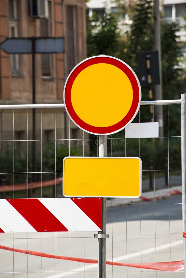 A Sign Denoting the Forbidden Passage Stock Image - Image of passagen ...