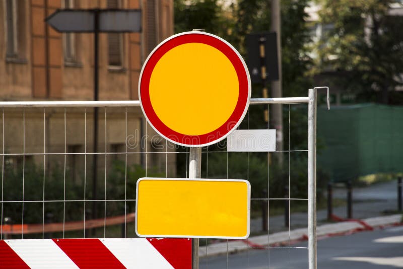 A Sign Denoting the Forbidden Passage Stock Photo - Image of mountain ...