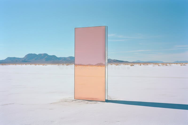 A Sign in the Desert Created with Generative AI Technology Stock ...