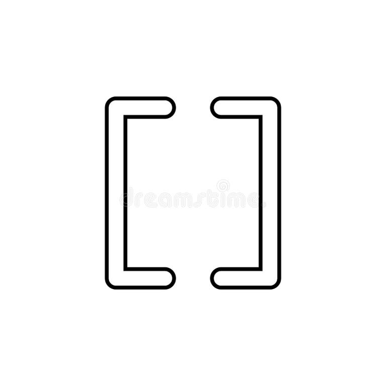 Sign Direct Brackets Icon. Thin Line Icon for Website Design and ...