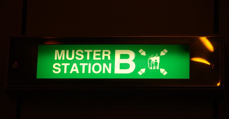 Muster Station A stock photo. Image of safety, transportation - 129334792