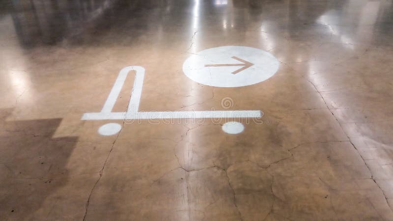 Sign Direction with Projection Lamp Stock Photo - Image of illuminated ...