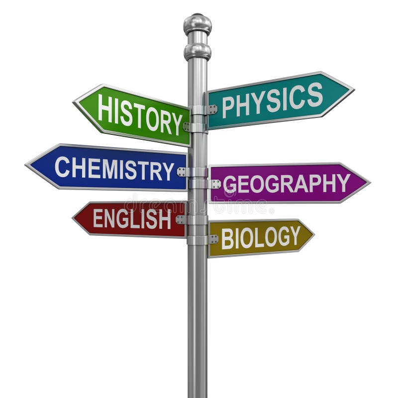 Sign Directions (clipping Path Included) Stock Illustration ...