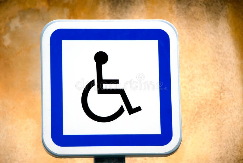 Sign for disabled stock image. Image of sign, texture - 2944057