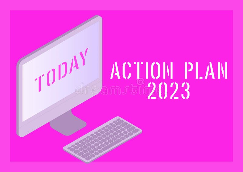 Text Sign Showing Action Plan 2023to Do List Contain Number of Things ... Text Sign Showing Action Plan 2023to Do List Contain Number of Things ...