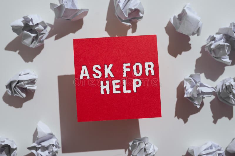 Sign Displaying Ask for Help. Conceptual Photo Request To Support ...