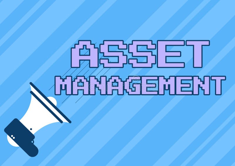 Sign Displaying Asset Management. Word Written on Systematic Process of ...