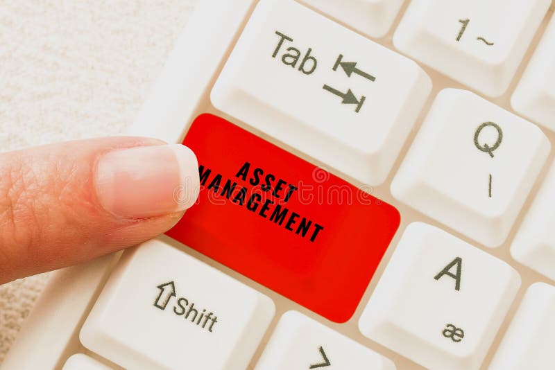 Hand Writing Sign Asset Managementsystematic Process of Operating and ...