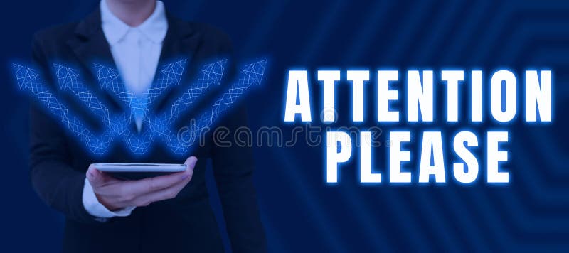 Sign Displaying Attention Pleaseasking People Sop Doing Anything and ... Sign Displaying Attention Pleaseasking People Sop Doing Anything and ...