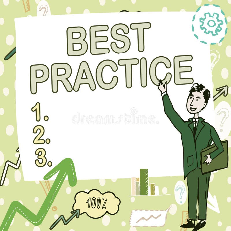 Text Caption Presenting Best Practice. Business Concept Method ...