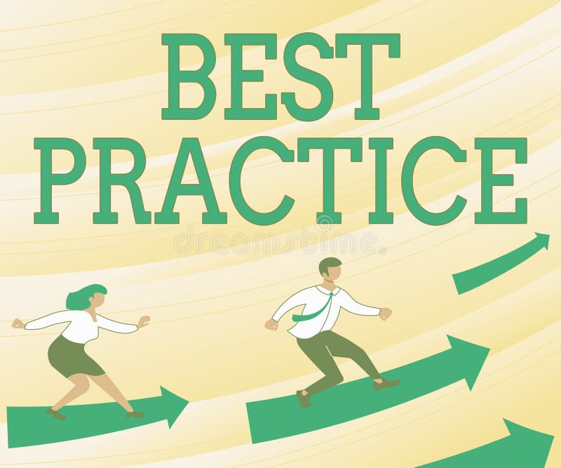 Sign Displaying Best Practice. Word Written on Method Systematic ...