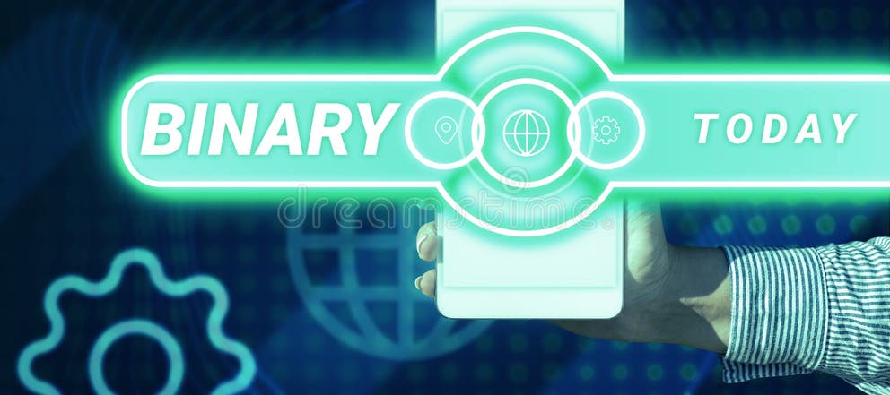 Sign Displaying Binary. Word Written on Relating To Using or Denoting ...