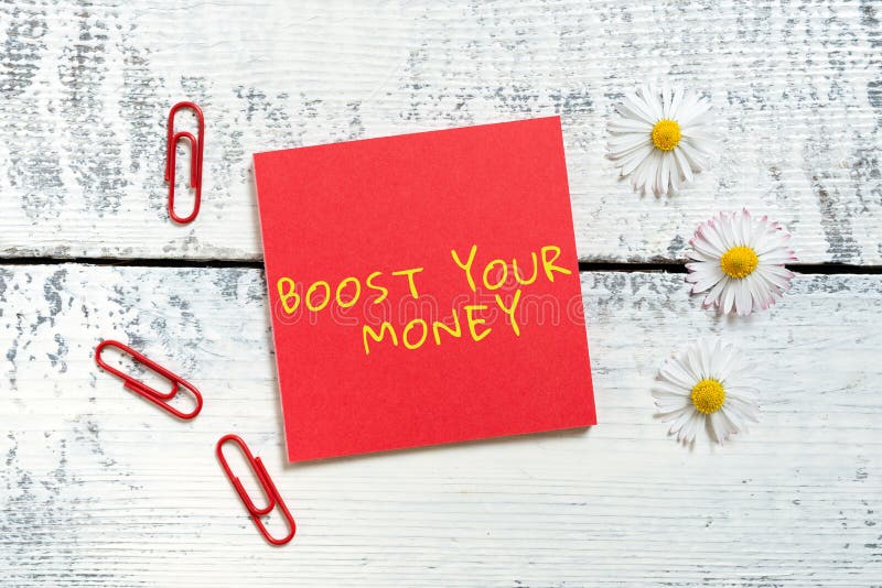 Sign Displaying Boost Your Moneyincrease Your Bank Saving Using ... Sign Displaying Boost Your Moneyincrease Your Bank Saving Using ...