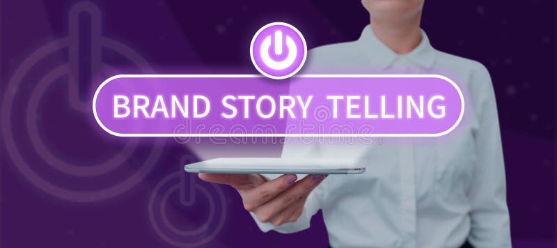 Sign Displaying Brand Story Telling. Word for Breathing Life into a ... Sign Displaying Brand Story Telling. Word for Breathing Life into a ...