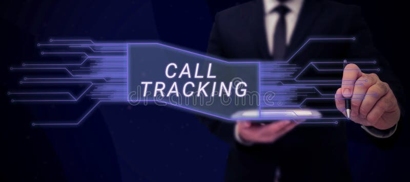 Text Showing Inspiration Call Tracking. Business Overview Organic ...