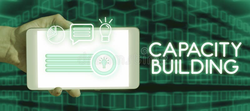 Sign Displaying Capacity Building. Business Concept Process by Which ... Sign Displaying Capacity Building. Business Concept Process by Which ...
