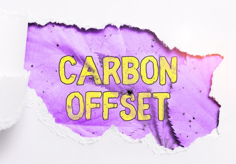 Sign Displaying Carbon Offset. Internet Concept Reduction in Emissions ... Sign Displaying Carbon Offset. Internet Concept Reduction in Emissions ...