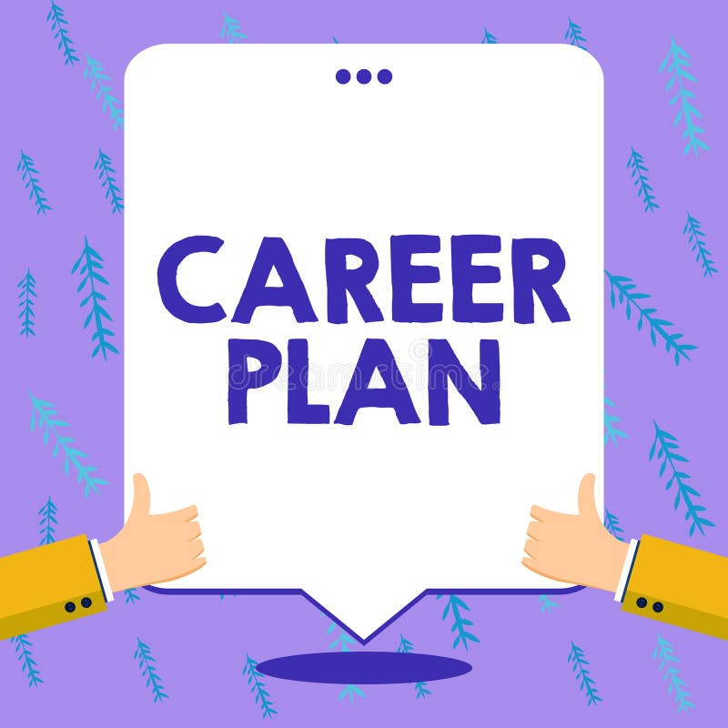Hand Writing Sign Career Plan. Business Concept Ongoing Process Where ...