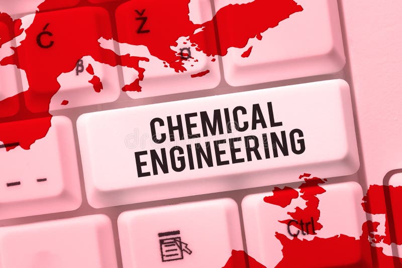 Sign Displaying Chemical Engineering. Word Written on Developing Things ...