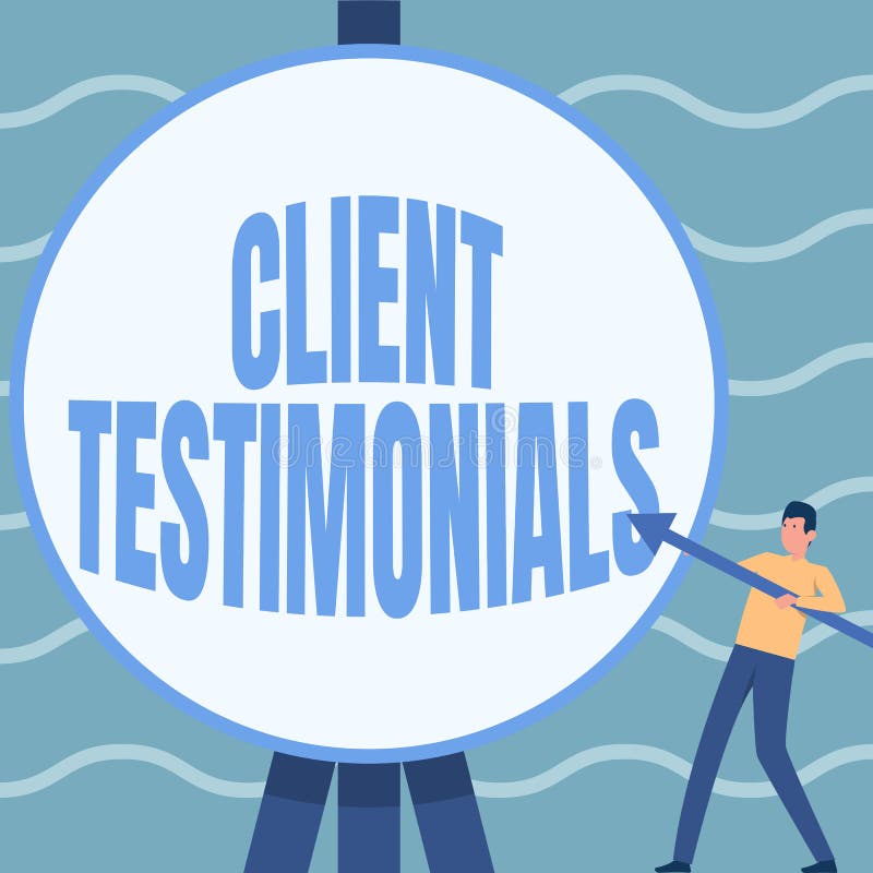 Text Showing Inspiration Client Testimonials. Business Overview Written ...