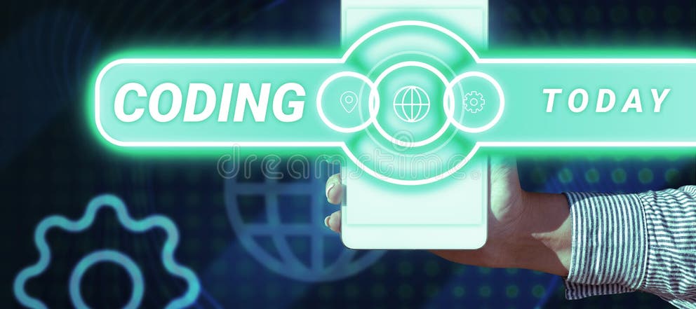 Sign Displaying Coding. Business Idea Assigning Code To Something for Classification ...