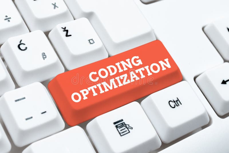 Sign Displaying Coding Optimization Business Showcase Method Of Code Modification To Improve 3717