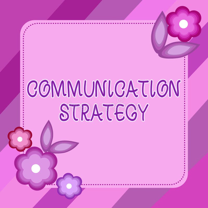 Sign Displaying Communication Strategy. Business Idea Verbal Nonverbal ...