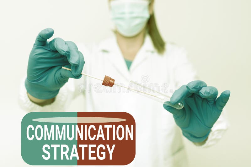 Sign Displaying Communication Strategy. Internet Concept Verbal ...