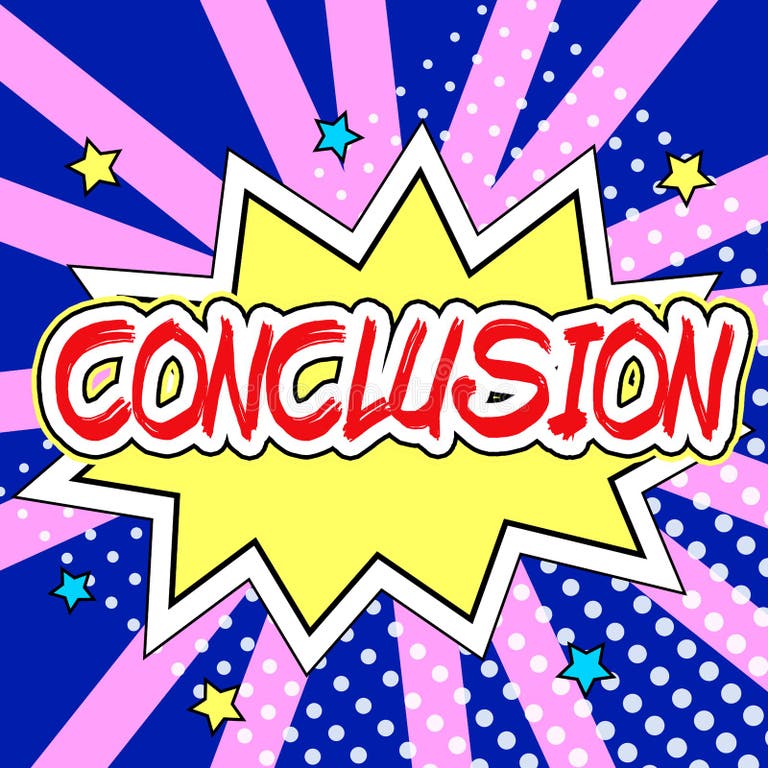 Sign Displaying Conclusion. Word Written on Results Analysis Final ...