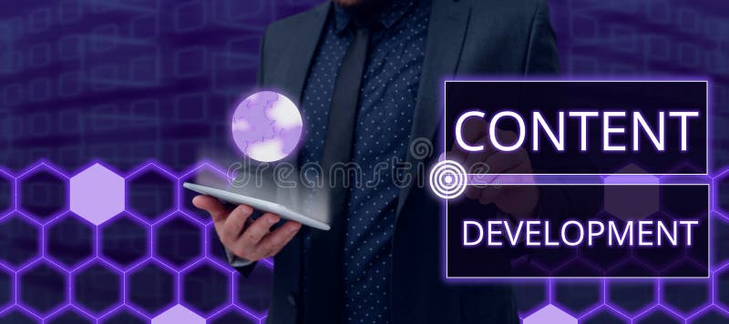 Sign Displaying Content Development. Business Showcase Specialized in ...