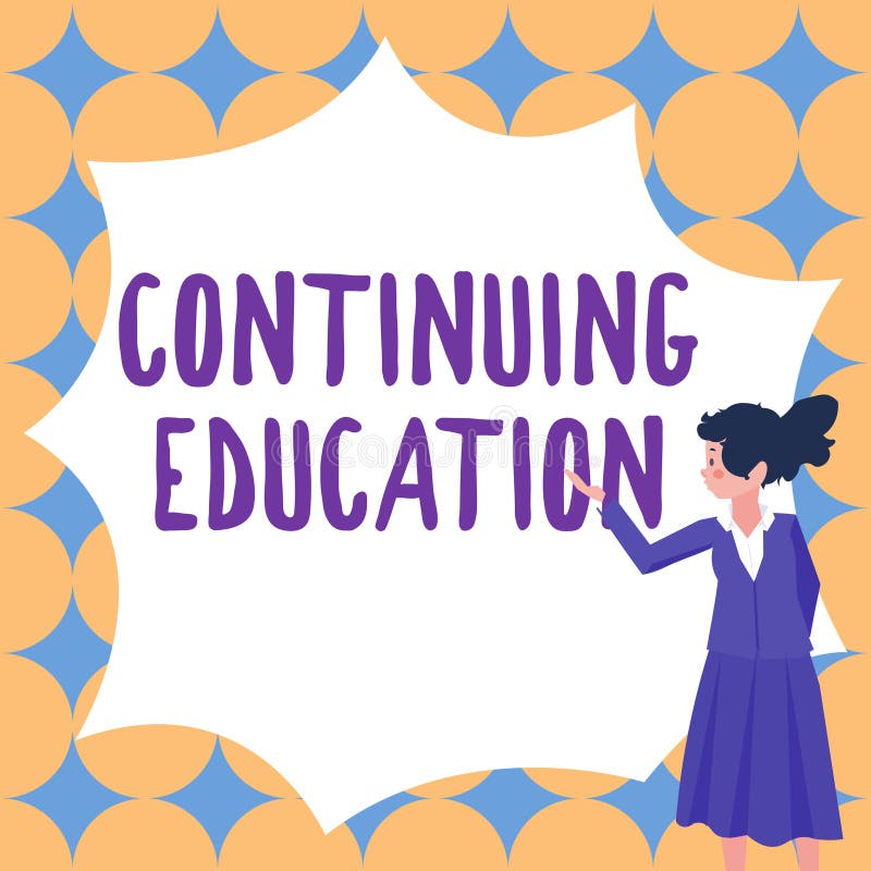 Text Showing Inspiration Continuing Education. Word Written on ...