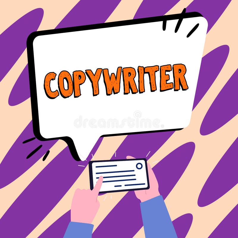 Conceptual Display Copywriter. Business Idea Writing the Text of ... Conceptual Display Copywriter. Business Idea Writing the Text of ...