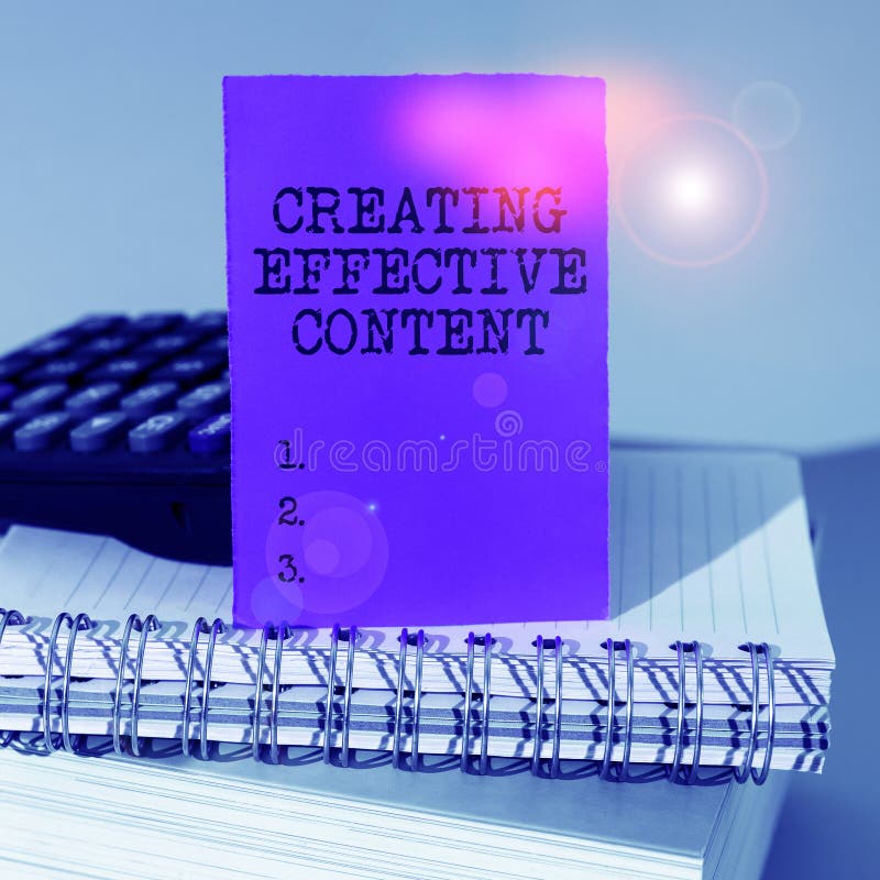 Sign Displaying Creating Effective Content. Conceptual Photo Valuable ... Sign Displaying Creating Effective Content. Conceptual Photo Valuable ...