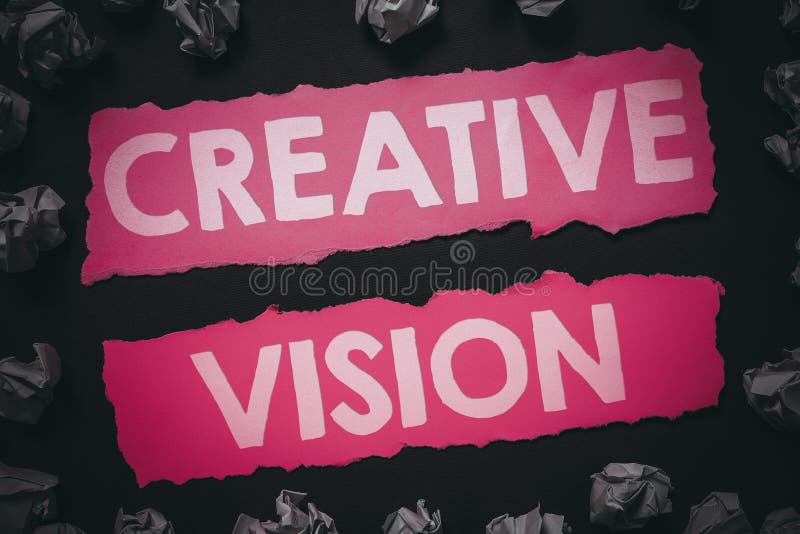 Text Showing Inspiration Creative Vision. Concept Meaning Process of ...