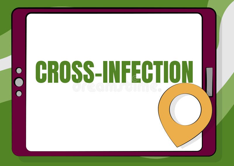 Sign Displaying Cross Infection. Word for Diseasecausing Microorganism ...