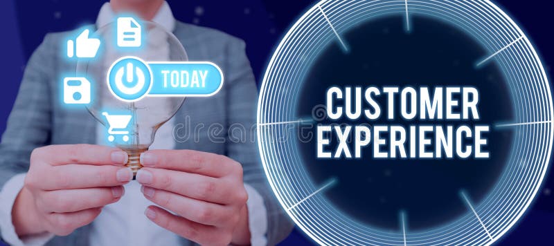 Sign Displaying Customer Experience. Business Showcase Interaction ... Sign Displaying Customer Experience. Business Showcase Interaction ...