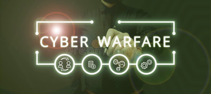 Hand Writing Sign Cyber Warfare. Business Concept Virtual War Hackers ... Hand Writing Sign Cyber Warfare. Business Concept Virtual War Hackers ...