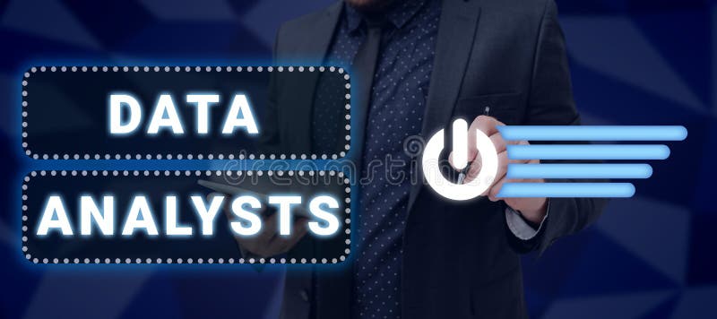 Sign Displaying Data Analysts Business Overview Programmer Design And